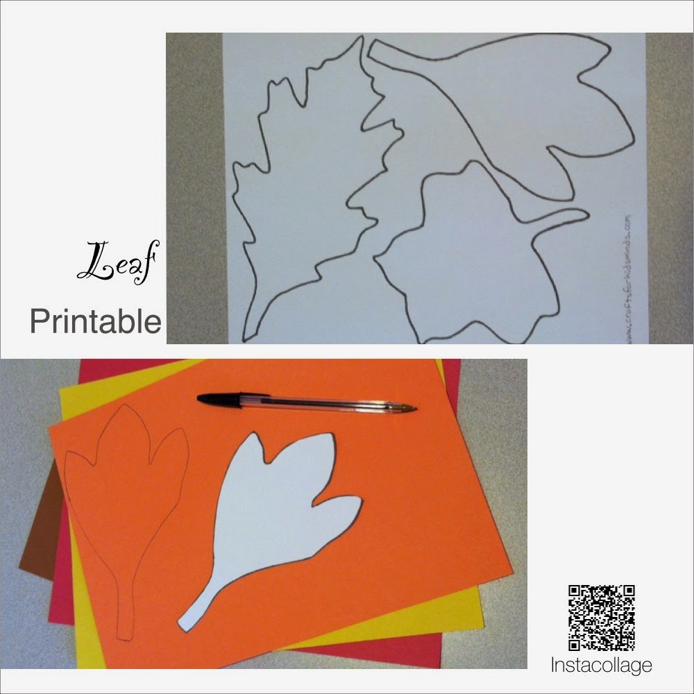 Crafts for Kids' Minds: Free Printable Leaf Template