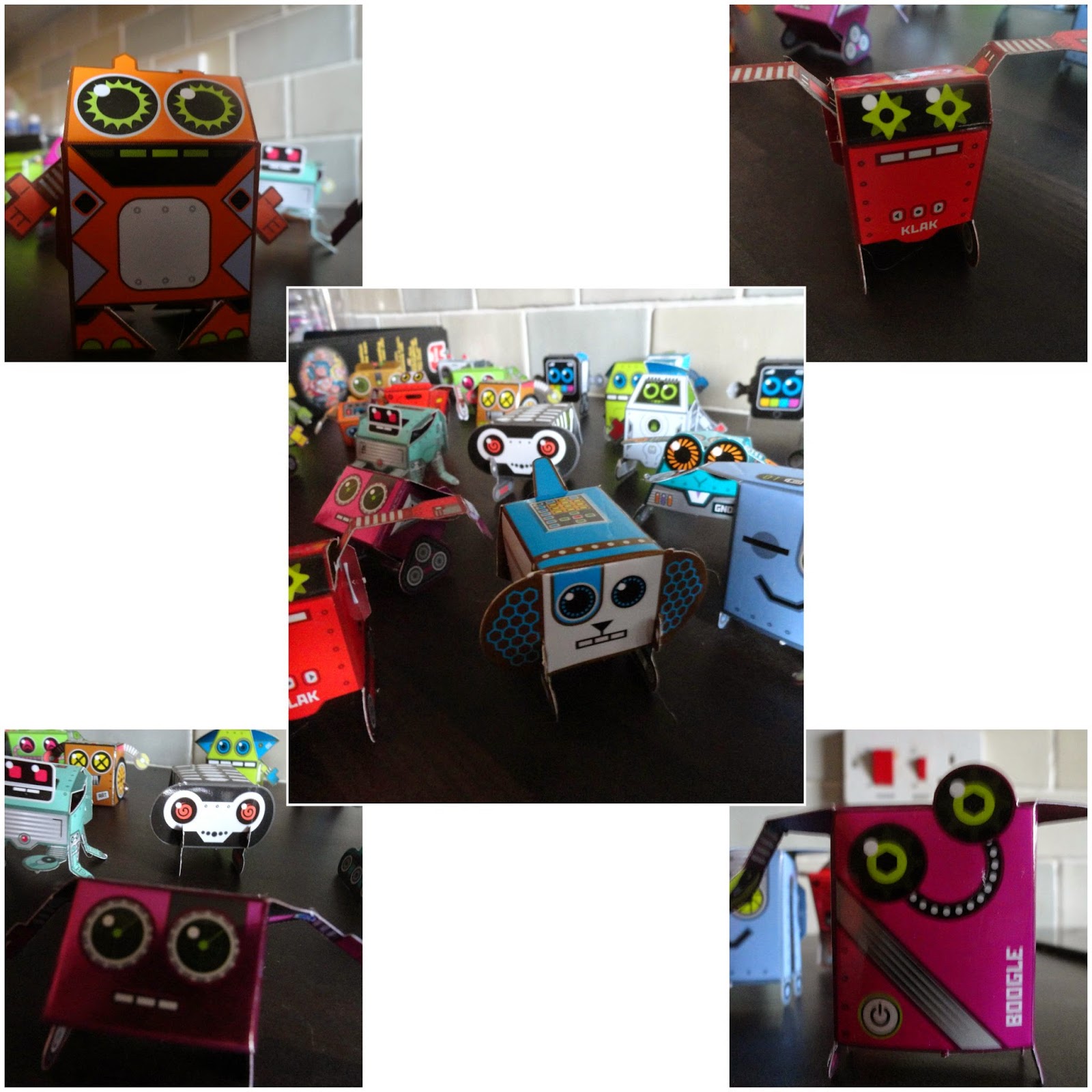 OiDroids Pop-out and Build Robots - Paperblog