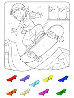 Creionasul cel Istet si prietenii: Adunarea numerelor 0-10 - coloram ...