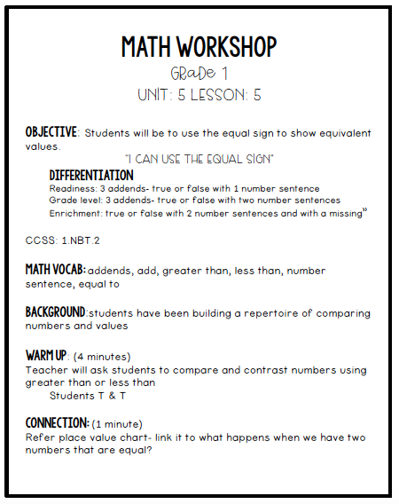 Everything You Need to Know About Math Workshop! - jillian laura designs