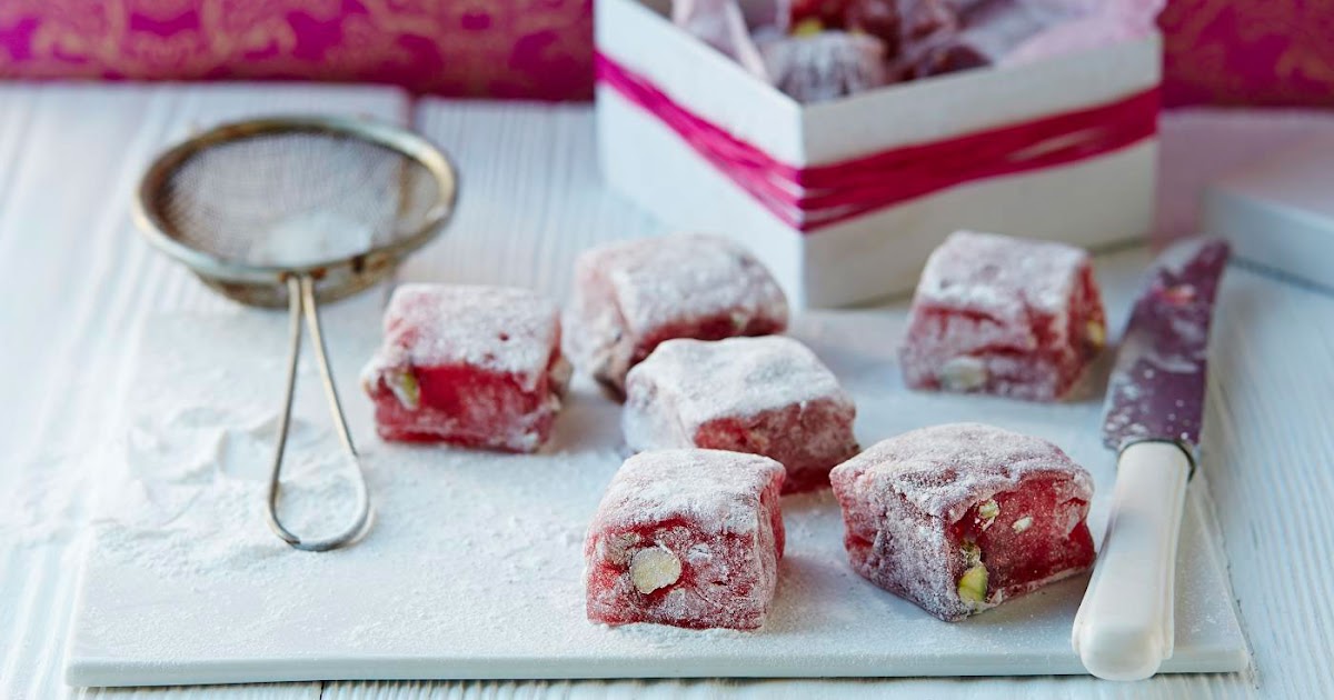Rose and pistachio Turkish delight recipe | LEBANESE RECIPES