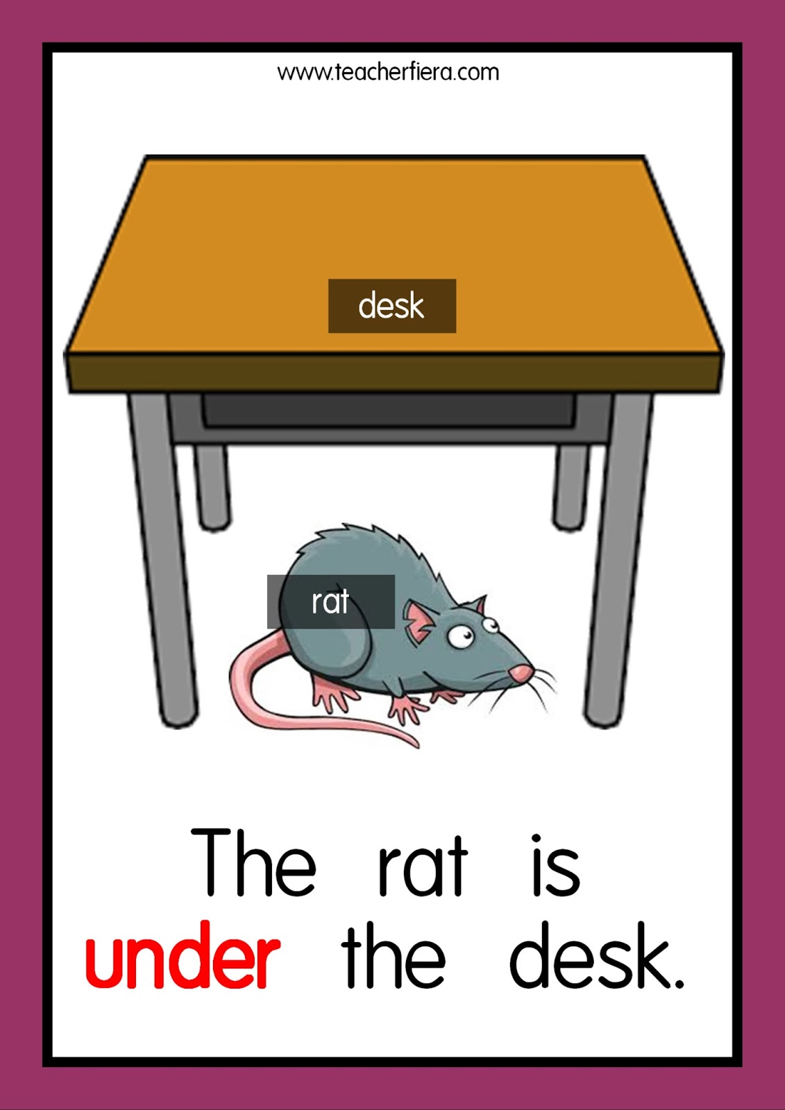 teacherfiera.com: PREPOSITIONS (IN, ON, UNDER)