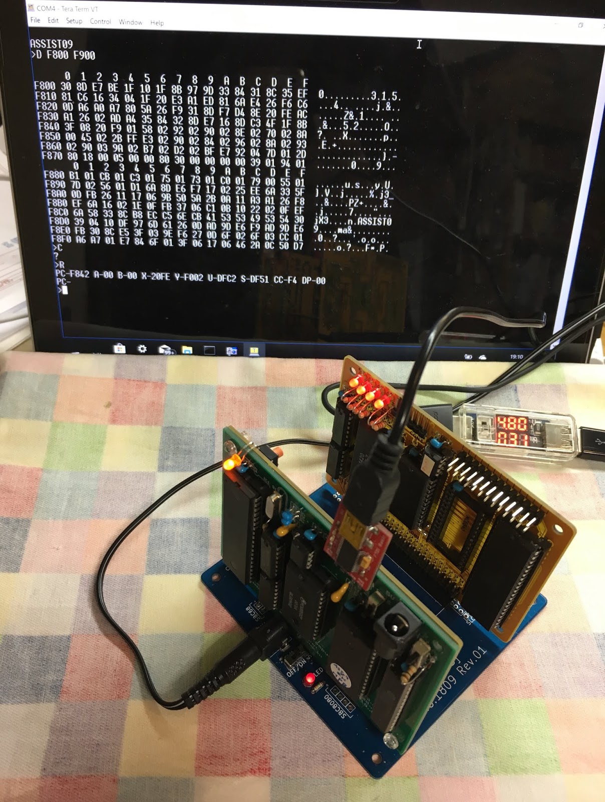 SBC6809をつくる: SBC6809+IOでASSIST09が走る