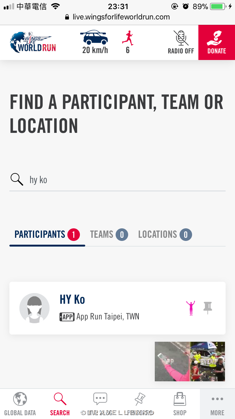 運動見聞｜參加 App Run 使用心得：Wings for Life World Run App 2018 @ KO 心享食旅攝｜在豐盛喜悅的路上