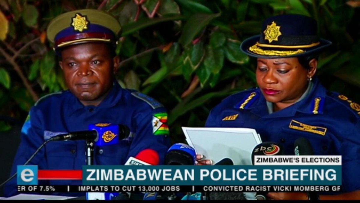 WATCH : POLICE BRIEFING newsdzeZimbabweNewsdzeZimbabwe