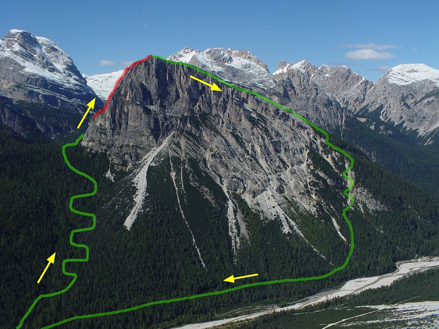 Canyoning - Caving: Via Ferrata Ettore Bovero/Col Rosa, Cortina, Dolomites