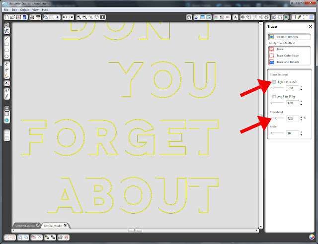 The Picinic Basket: Tutorial - Lifted Letters on a Silhouette