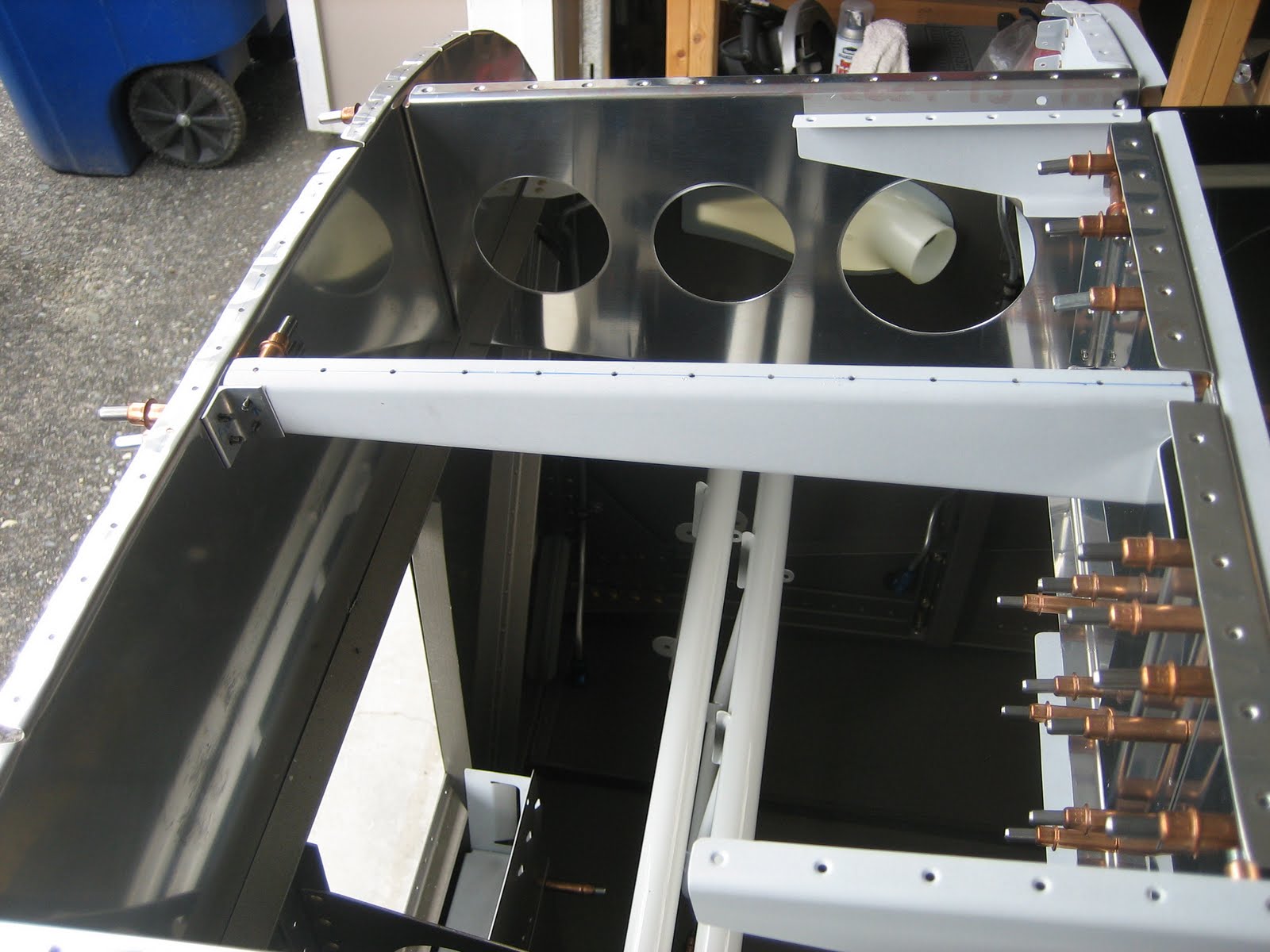 Chad and Bekah's RV-7: Work Officially begins on the Finish Kit