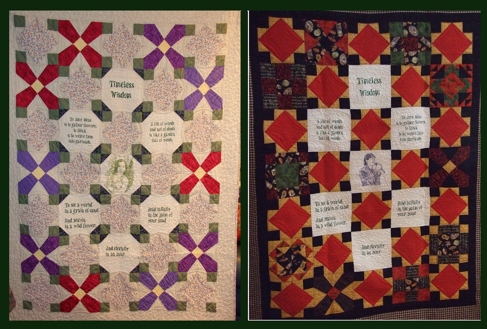 Quilter: High School graduation quilts for grandchildren