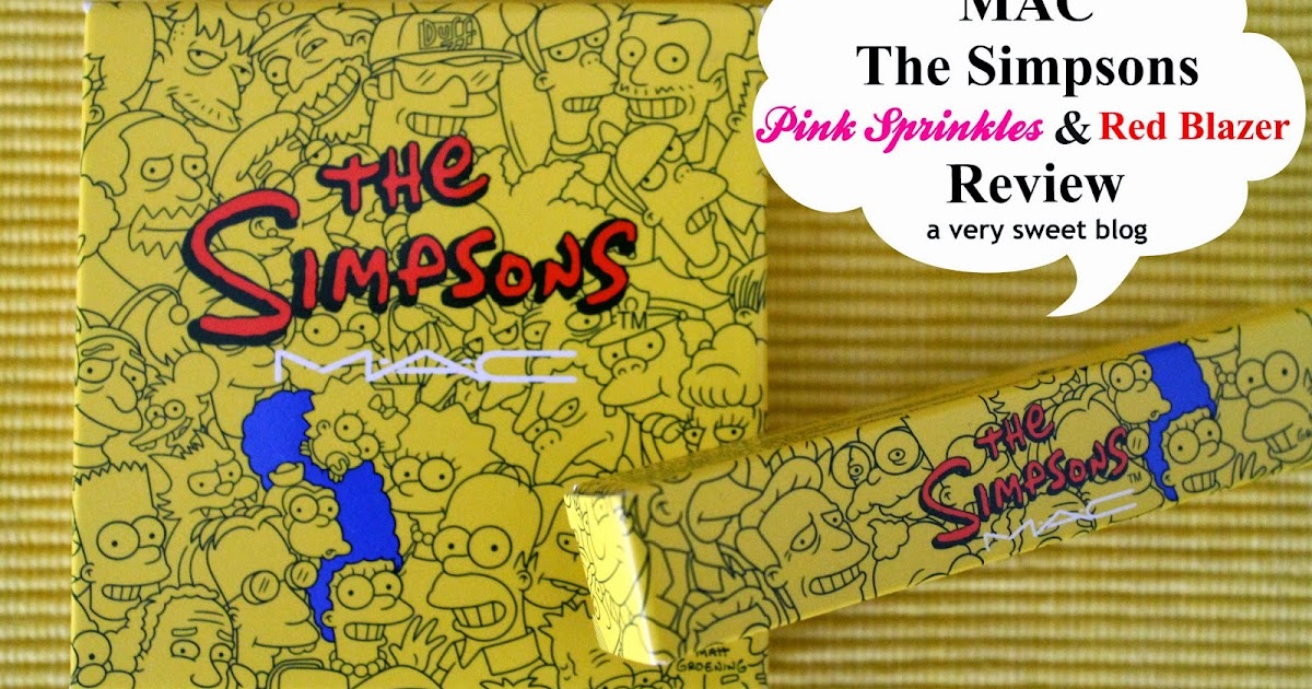 MAC X MARGE The Simpsons Collection: Pink Sprinkles Blush and Red ...
