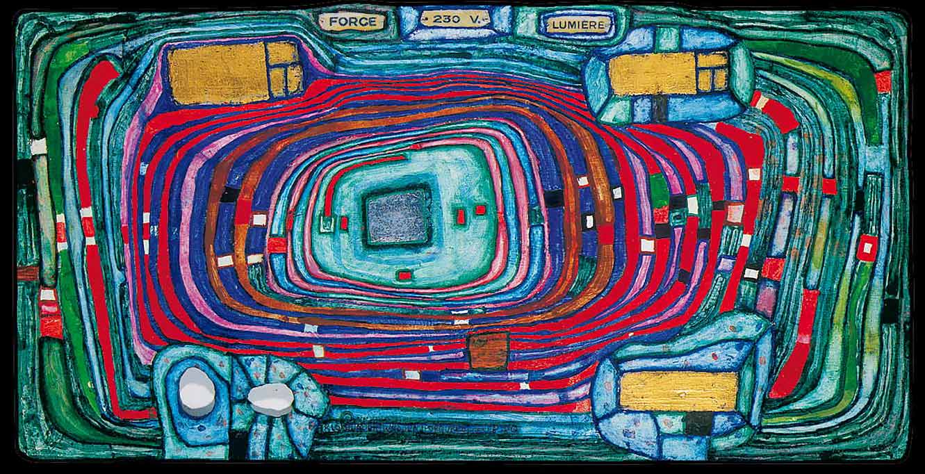THEY FLY BY NIGHT: friedensreich hundertwasser.