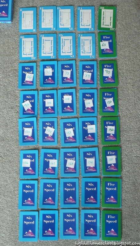 Highhill Homeschool: Speed! - Patterns in the Cards - Multiples