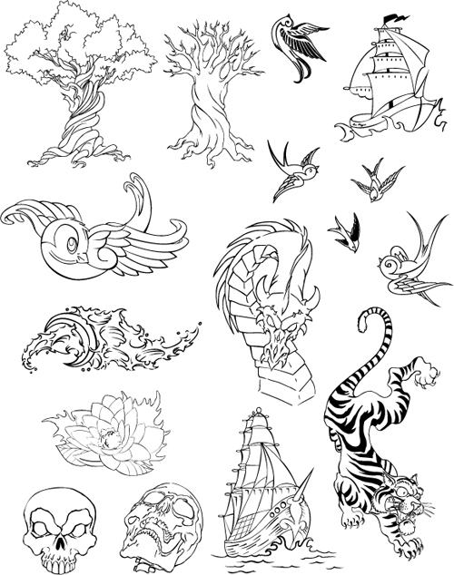 fantastic2: Free Tattoo Vector Set by Ben