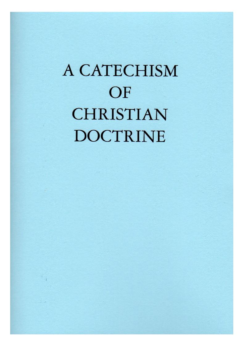 Carmel Books: A Catechism of Christian Doctrine