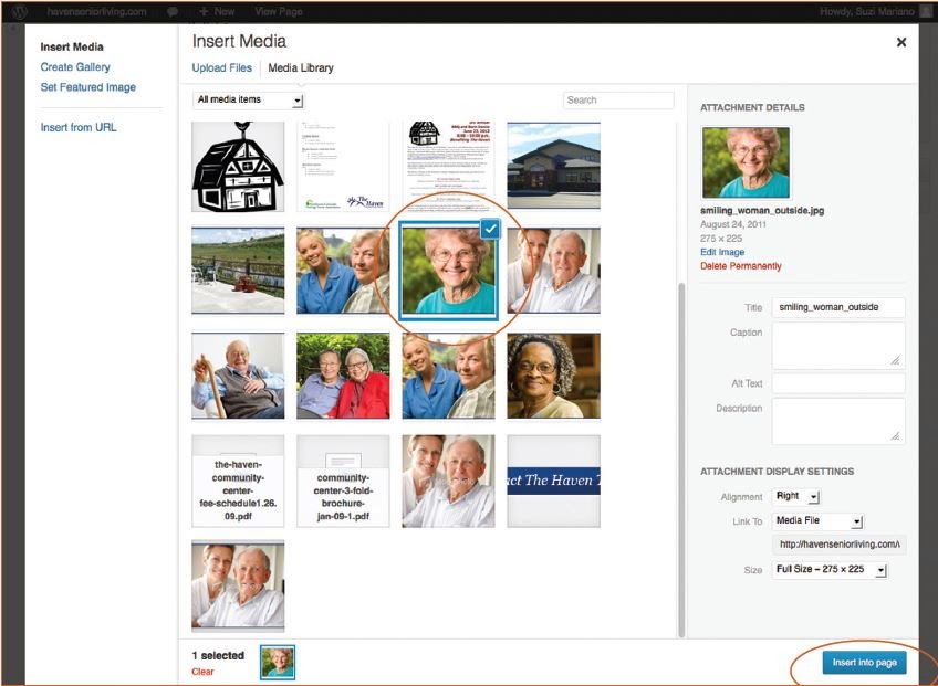 Adding an Image on WordPress