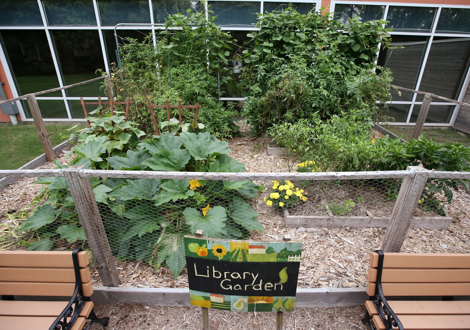 Mark Kodiak Ukena: Vernon Area Public Library Garden