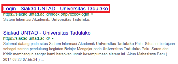 SIAKAD UNTAD TIDAK BISA DIBUKA? - Give Me Five