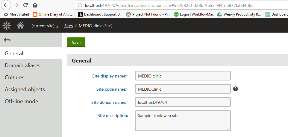 Learning Kentico: Localhost problem (port number is in use & error 401. ...