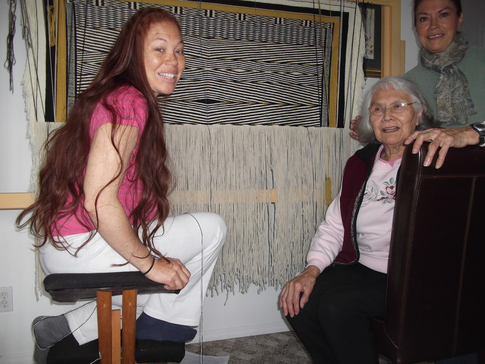 Evelyn Vanderhoop Weaving Artist: Raven's Tail Sky Robe Commissioned by ...