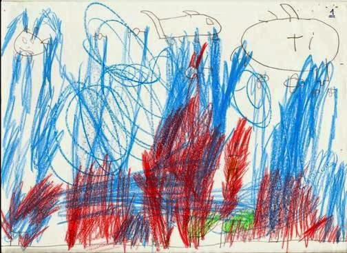 jorge moraga: Etapas del dibujo "el garabato"