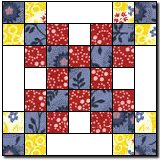 make me a quilt: Chained 5 Patch Block