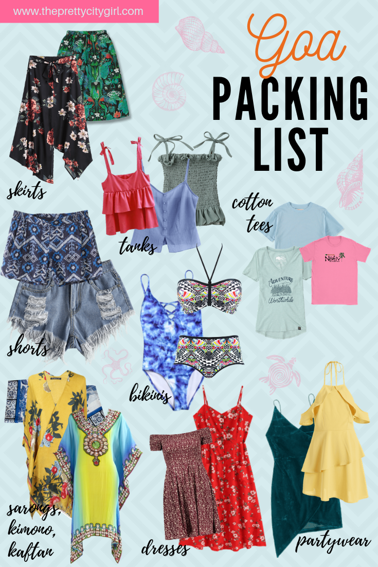 Goa Packing List – What to Pack for a Goa Trip - The Pretty City Girl ...