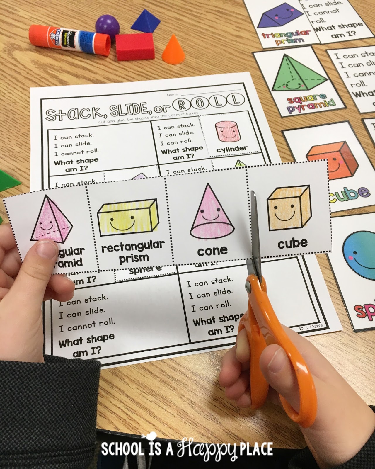 How To Make 3d Shapes With Chart Paper