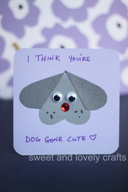 sweet and lovely crafts: puppy love Valentines