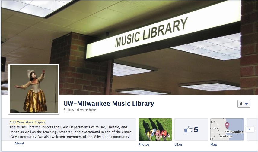 UWM Music Library: The Music Library arrives on Facebook!