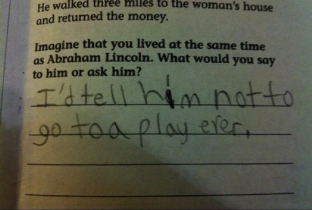 Chuck's Fun Page 2: Funny school work