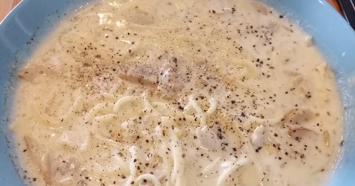 SPAGHETTI CARBONARA CHICKEN BIG PORTION DI HANNAH COOKIES PERLIS