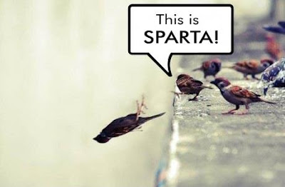 Droge humor: Grappige afbeeldingen; Sparta...