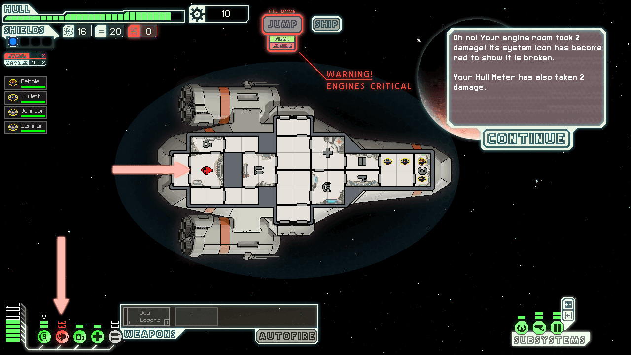 FTL: Как ремонтировать корабль?