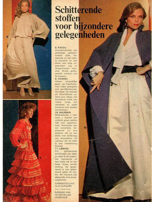 Chichinou Kaeppler Fashion Model: 1976_1977 Fashion model Alexandra King