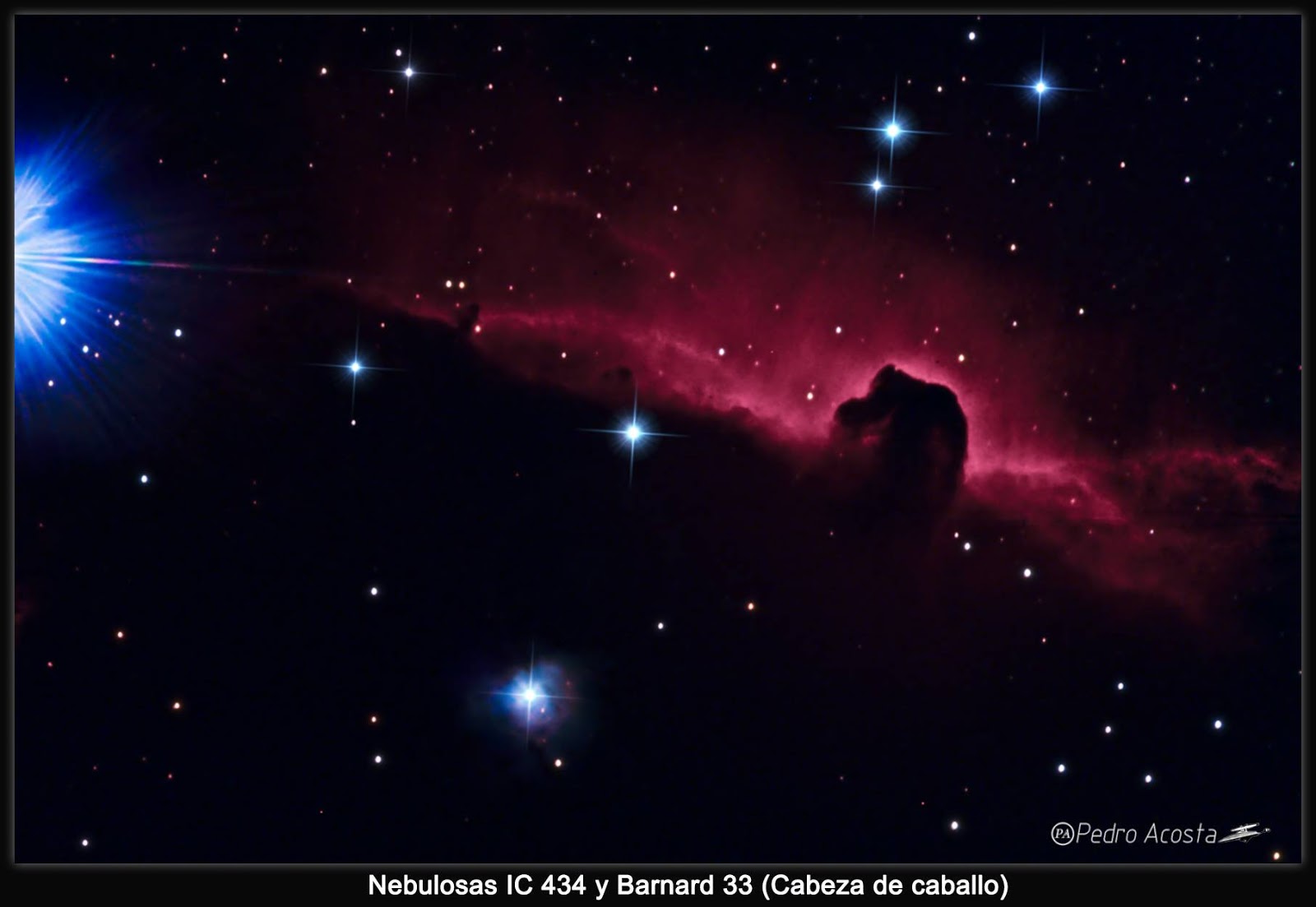Firmamento Austral: Nebulosa Barnard 33, la famosa 'Cabeza de caballo'.