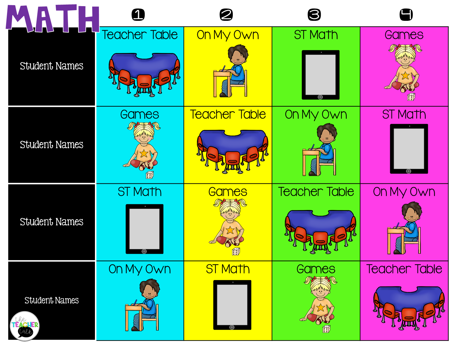 Structuring YOUR Math Block - The Teacher Talk