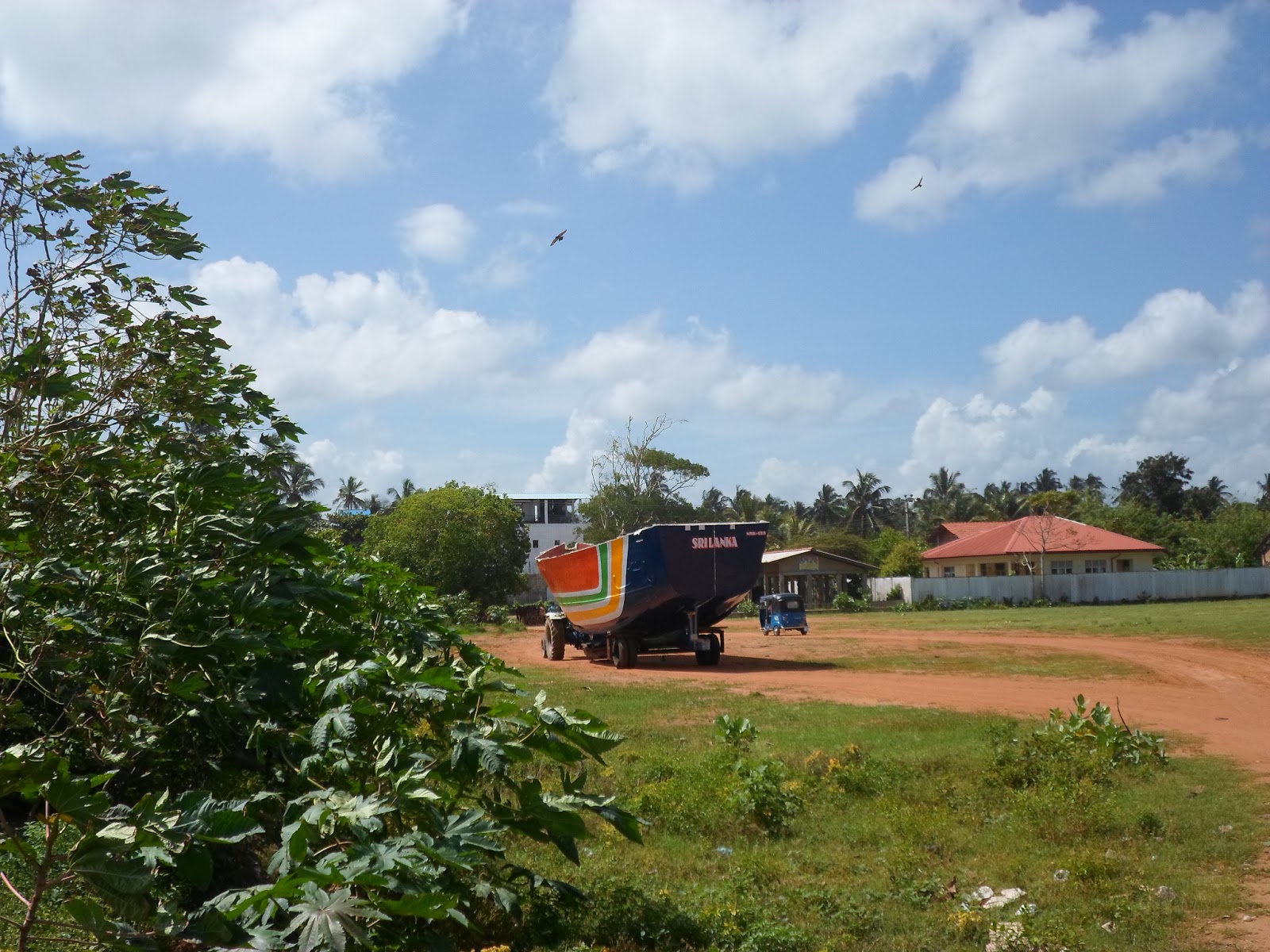 Transporting of a Hull of a Trawler on a Boat Trailer ~ The Bicycle Diaries