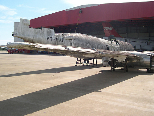 Avioes Abandonados Brasil: F 27 PT-LAF O Sobrevivente