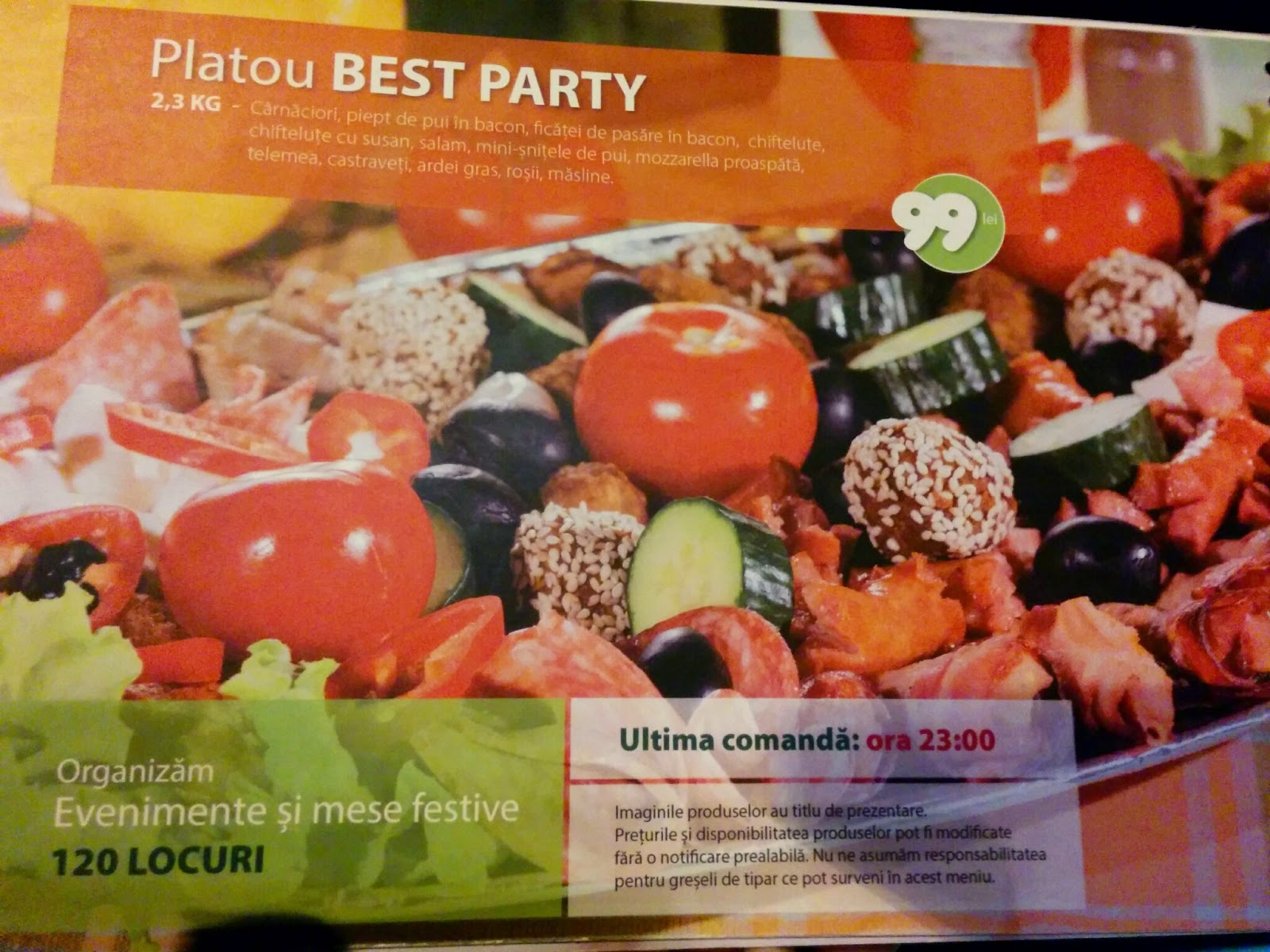 Meniu Restaurant Papa Sam Timisoara