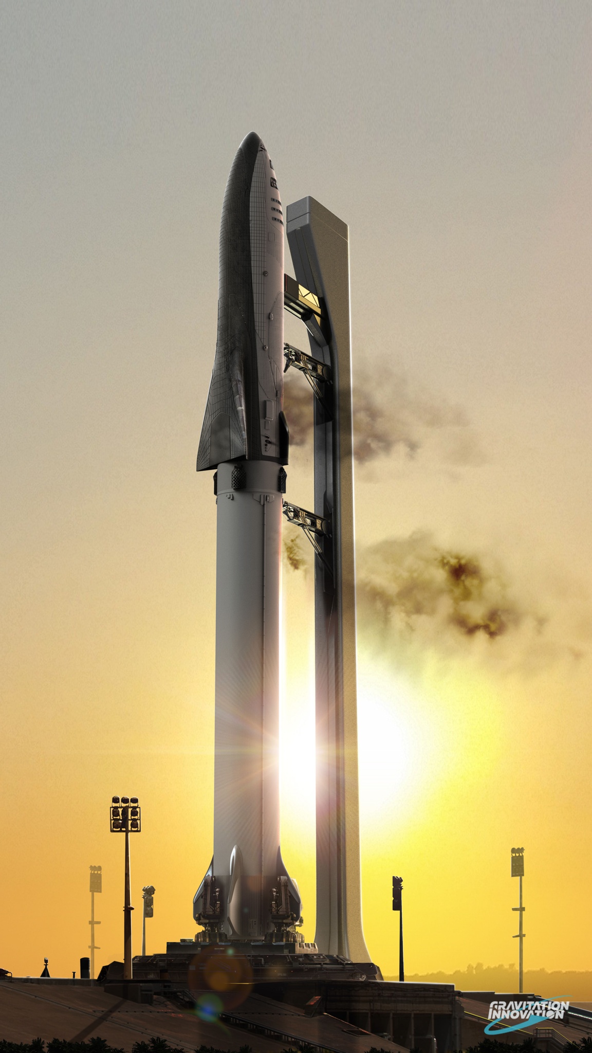 Big Falcon Rocket images by Gravitation Innovation | human Mars