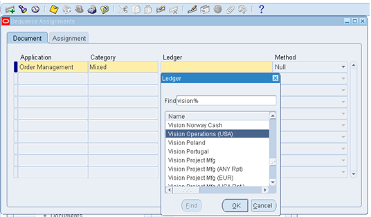 How Can Create Document Sequence In R12 For Order Management