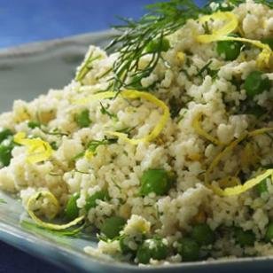 Couscous with Parmesan & Peas | The Heart Smart Gourmet