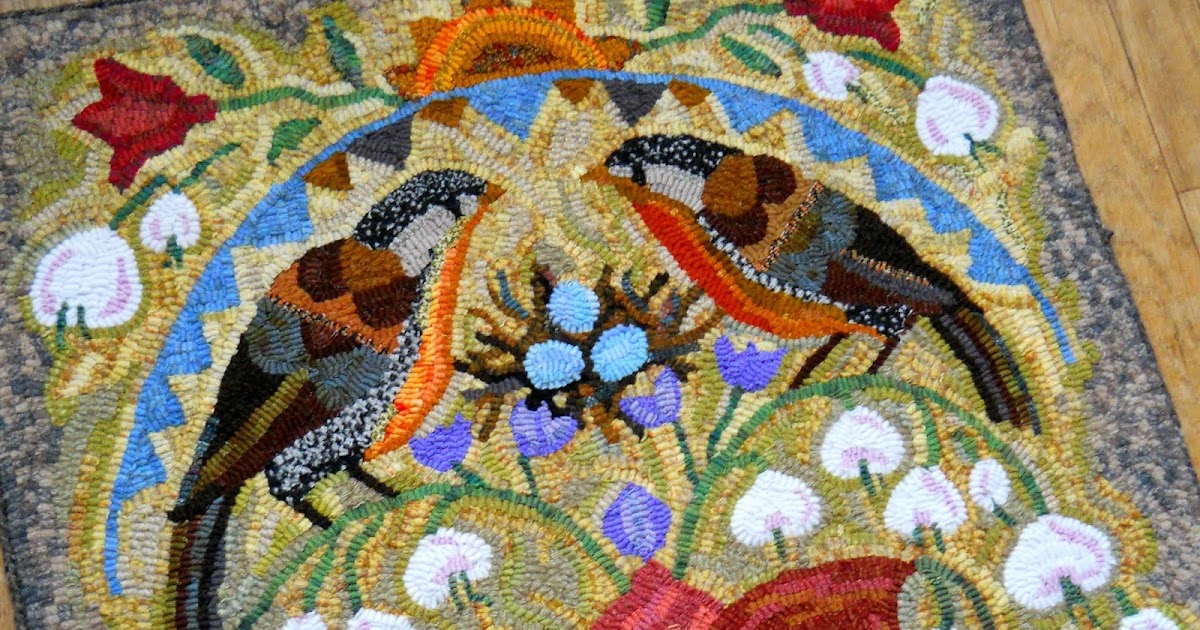 Michelle Palmer: Fraktur wool hooked rug