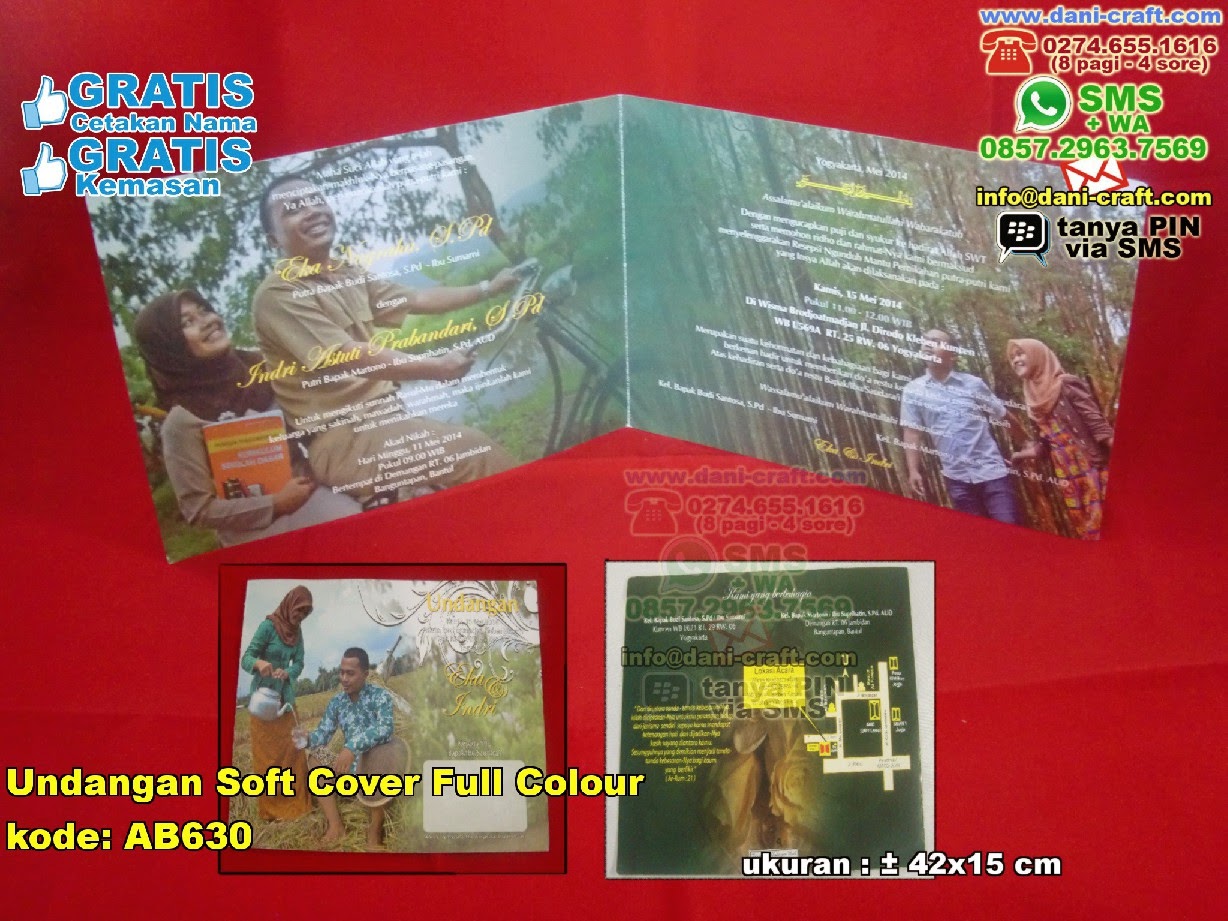 Undangan Soft Cover Full Colour | Souvenir Pernikahan