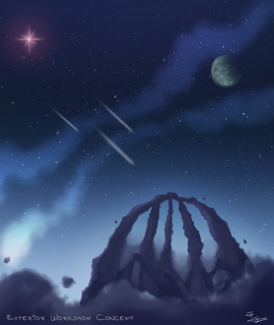 Josh's Art Blog: Celestial Concept Art