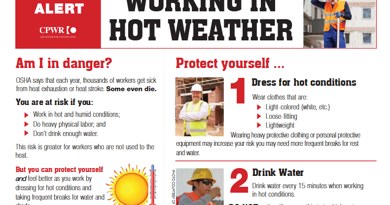 MEC&F Expert Engineers : HAZARD ALERT: WORKING IN HOT WEATHER