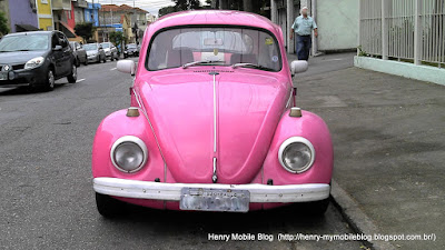 Henry Mobile Blog: True colors: VW Fusca 1972 Rosa