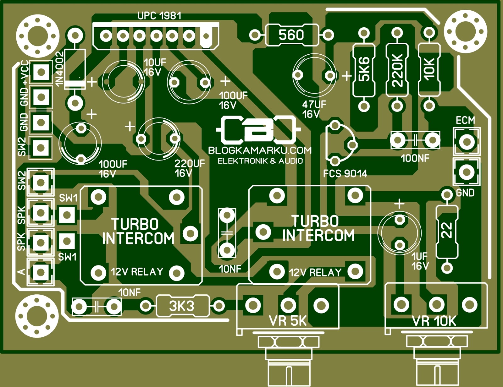Membuat Alat Komunikasi PCB Intercom Turbo – BLOGKAMARKU