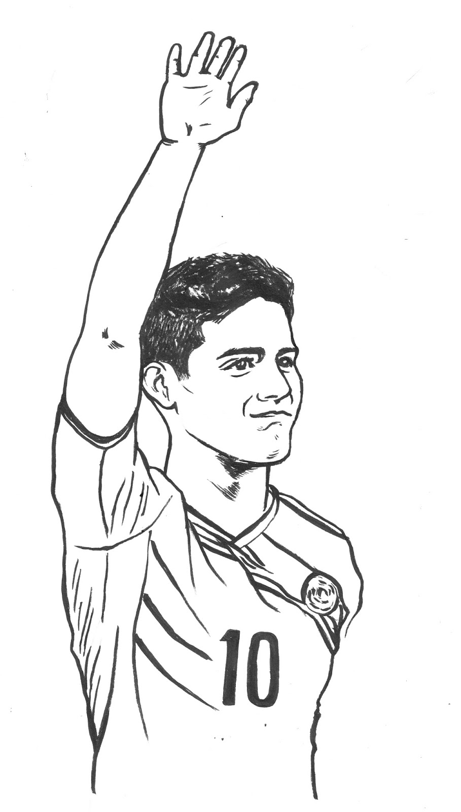 imágenes para colorear de james rodriguez para whatsapp